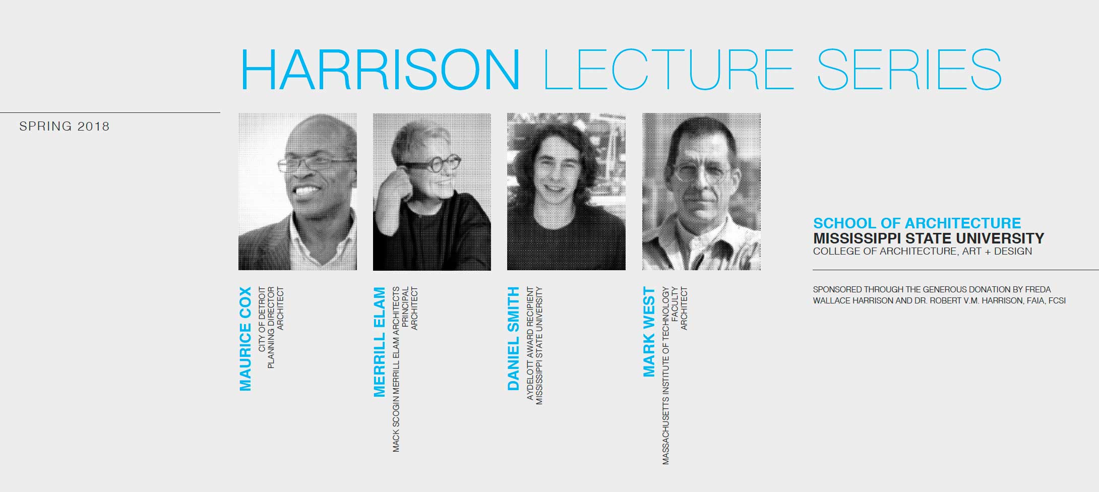 Harrison Lecture Series - Spring 2018 | College of Architecture, Art ...